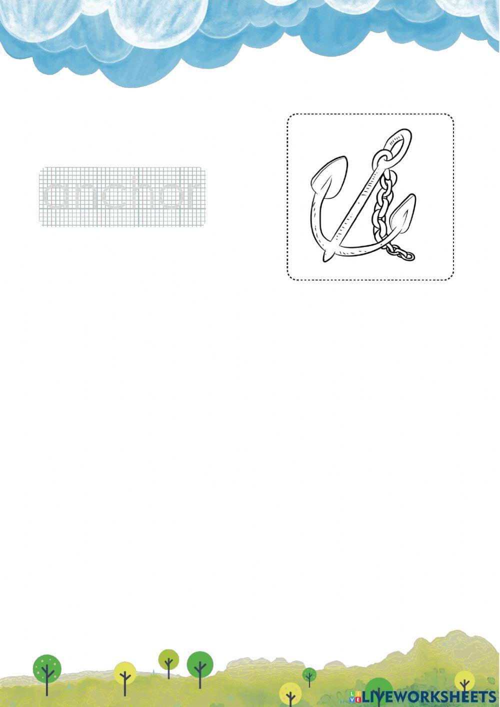 Letter A exercise for g1 | Live Worksheets