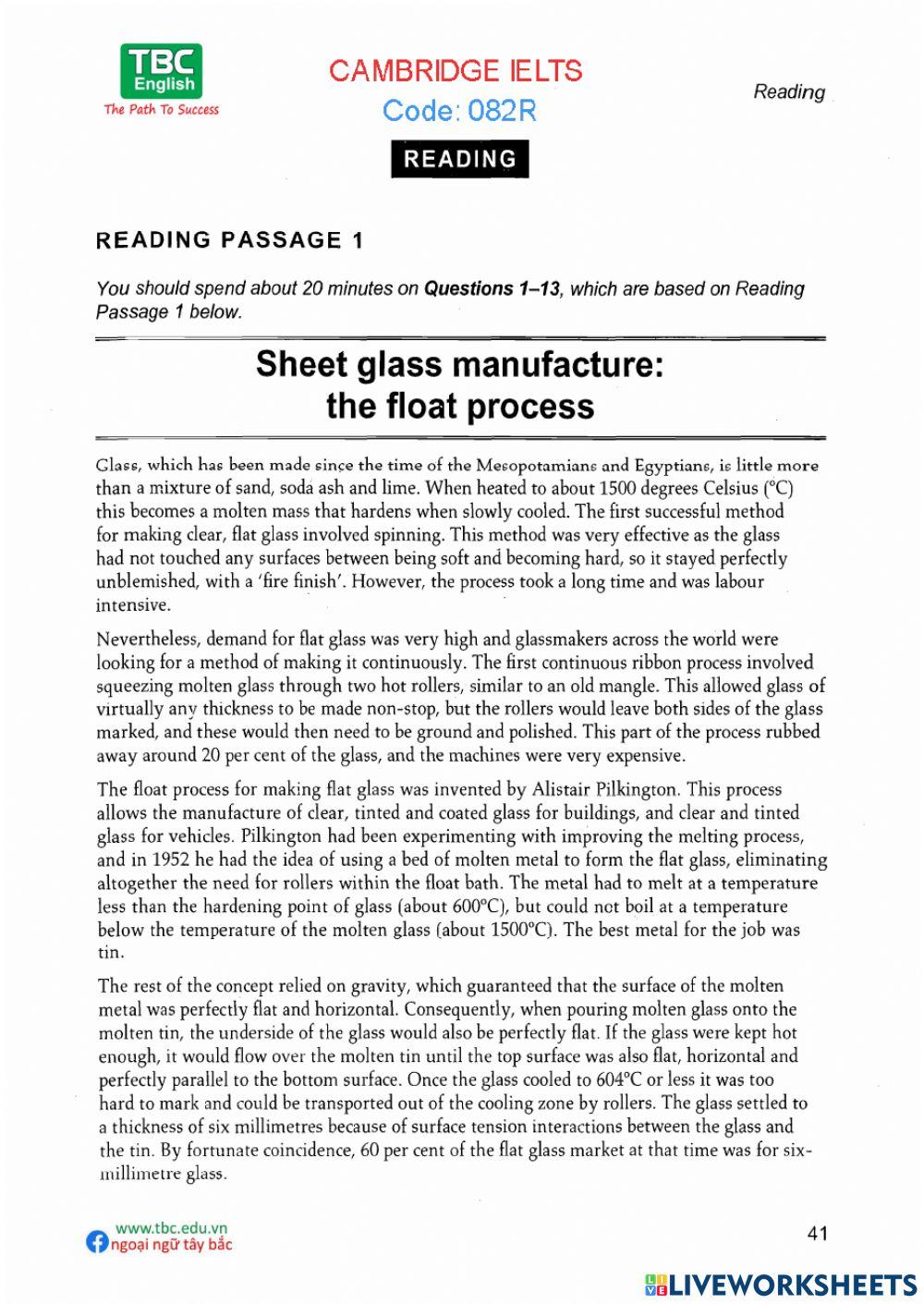 IELTS 8 TEST 2 READING Q1 13 Worksheet Live Worksheets IELTS 8 TEST 2 READING Q1 13 Worksheet Live Worksheets