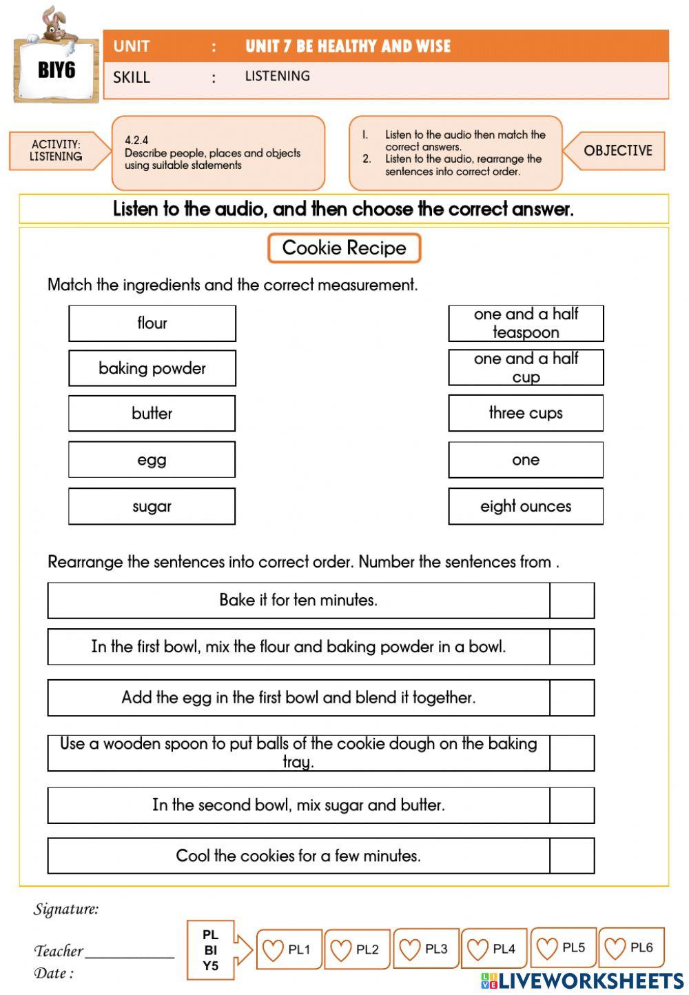 19-10 English Year 6 worksheet | Live Worksheets