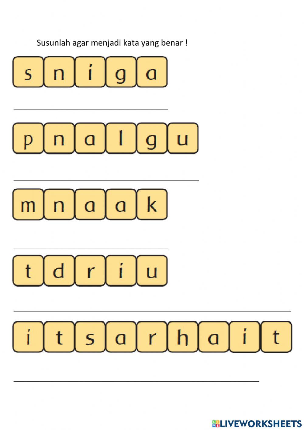 Latihan tema 3 subtema 2 | Live Worksheets