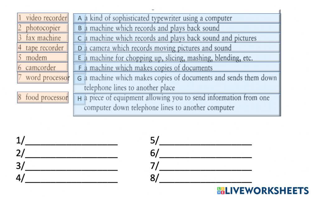 Vocab in use - mobile worksheet | Live Worksheets