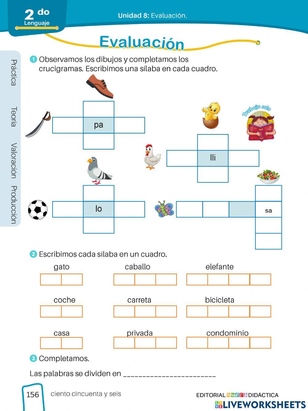 Sílaba free activity | Live Worksheets