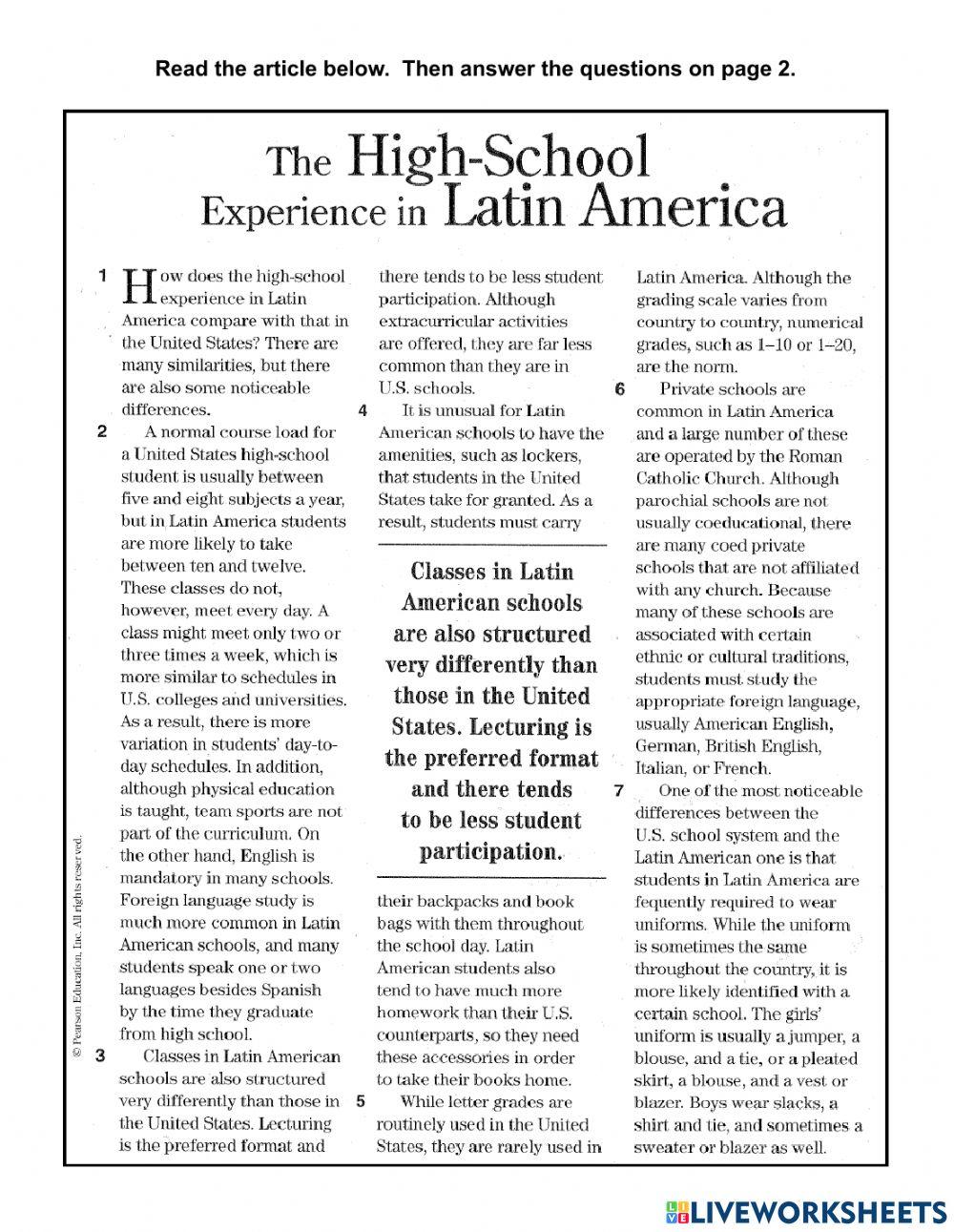 6749069 | Reading - The High-School Experience in Latin