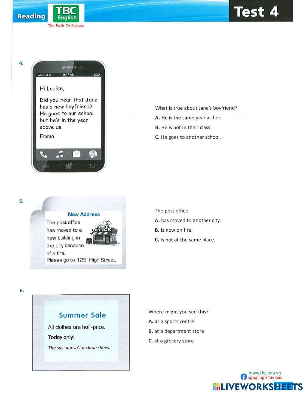 Simple KET Test… | Free Interactive Worksheets | 1542154