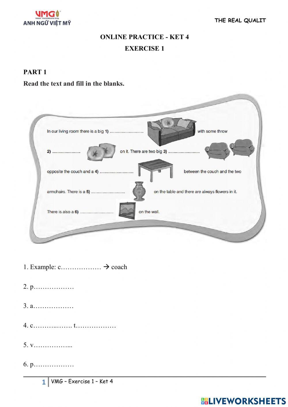 Ket 4 - Online … | Free Interactive Worksheets | 1742631