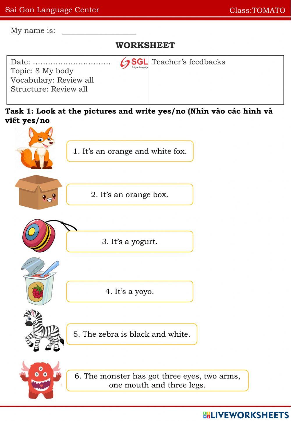 Monster | kaylintran12999 | Live Worksheets