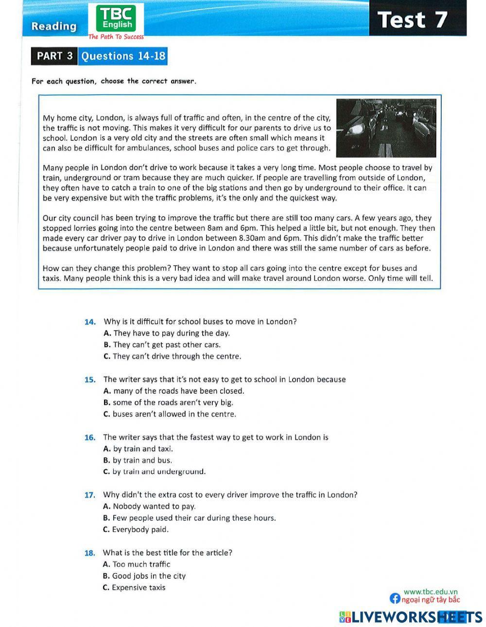 Simply KET Test… | Free Interactive Worksheets | 1543133