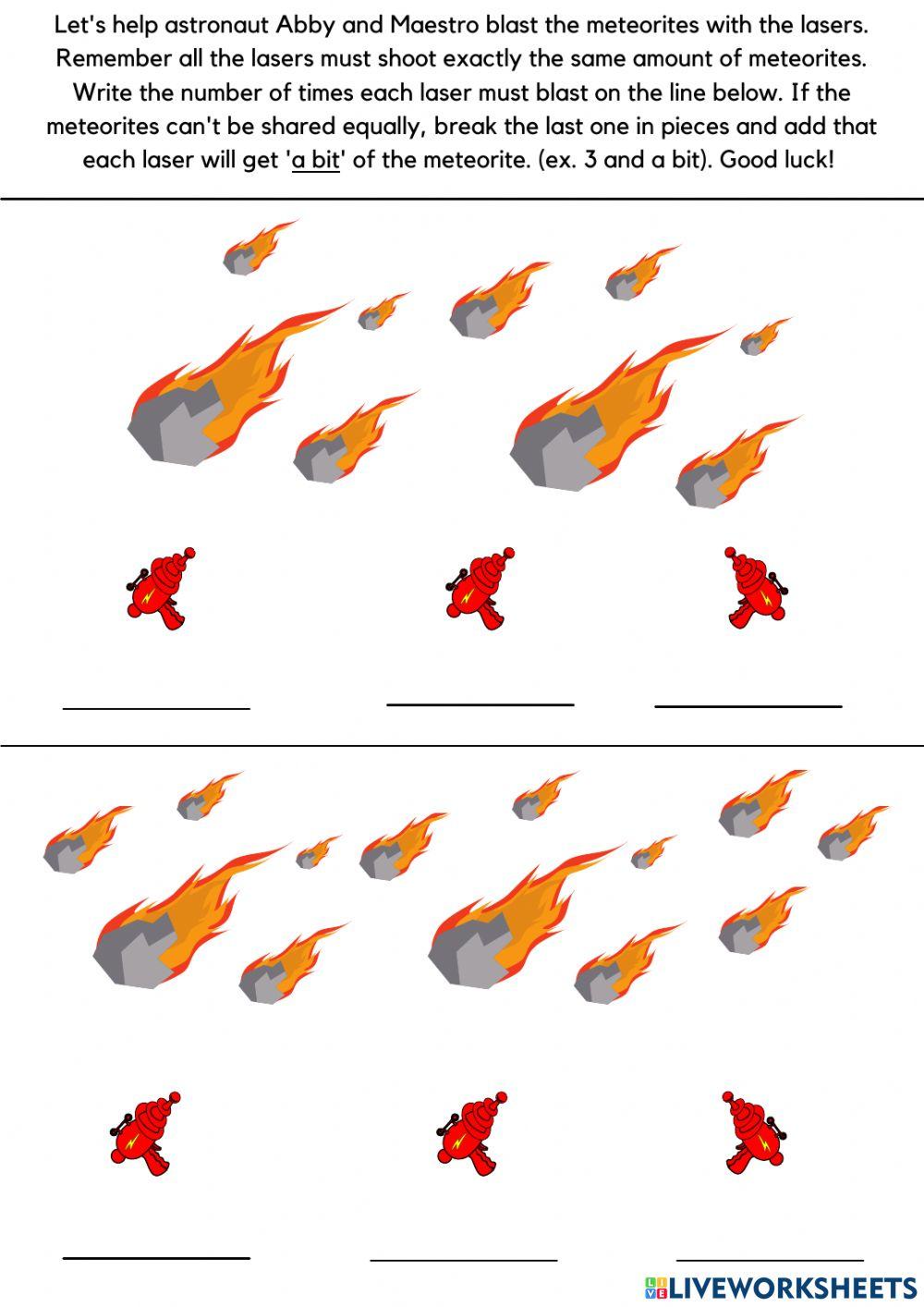 Sharing worksheet for 1 | Live Worksheets