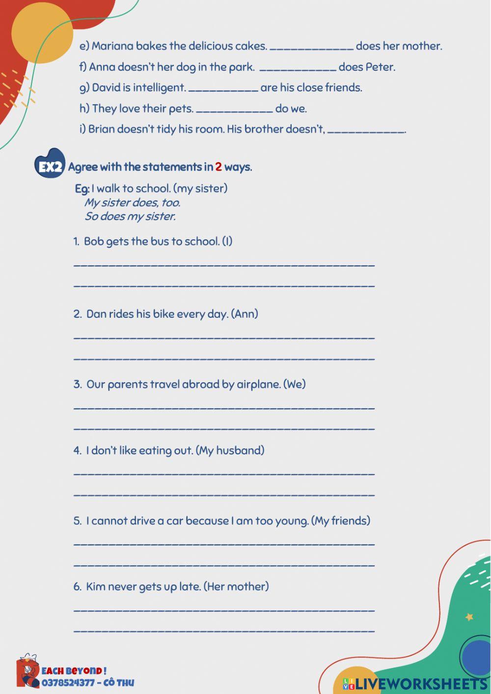 RB3 OW3 Unit 3 Lesson 4 Homework online exercise for | Live Worksheets