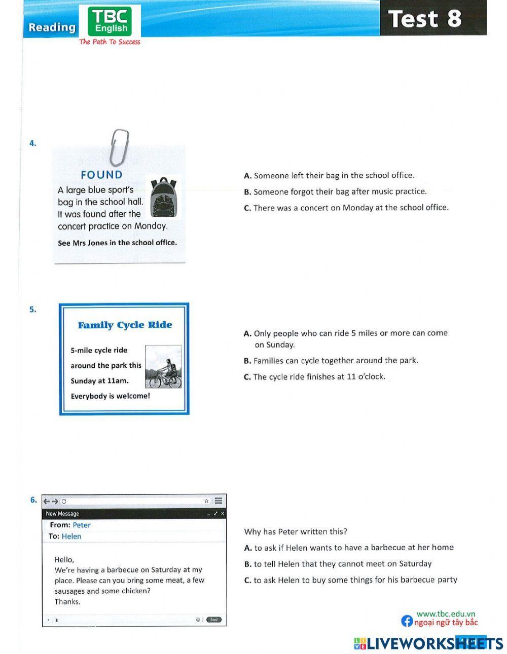 Simply KET Test… | Free Interactive Worksheets | 1543638