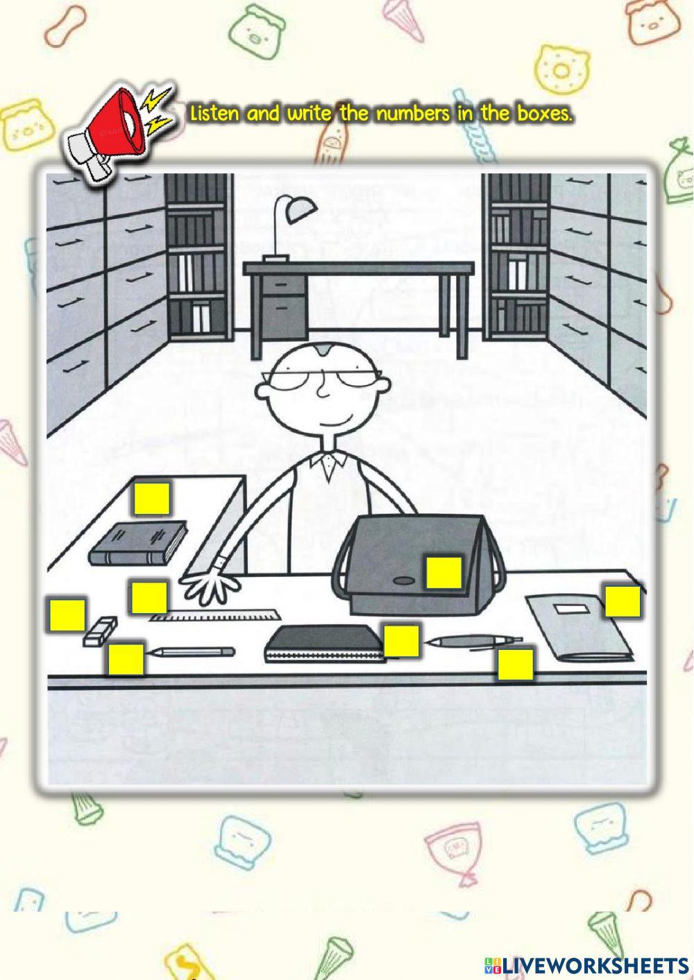 Year 1 English - At School 2 | LiveWorksheets | 1544547