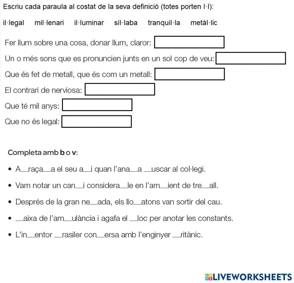 1544932 | Ortografia | MonicaRoigeSedo | LiveWorksheets