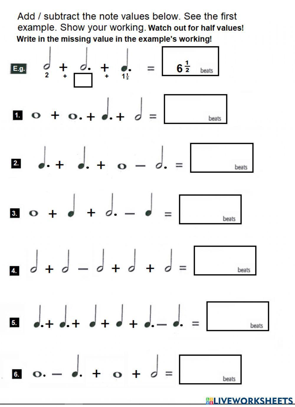 Dotted Notes Worksheet Dotted Notes Worksheet