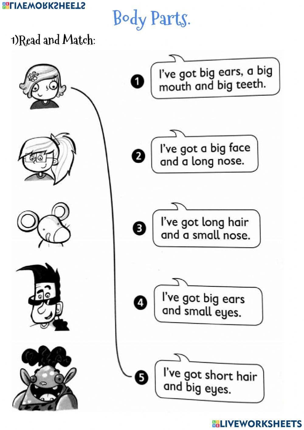 Listen and matc… | Free Interactive Worksheets | 1545092