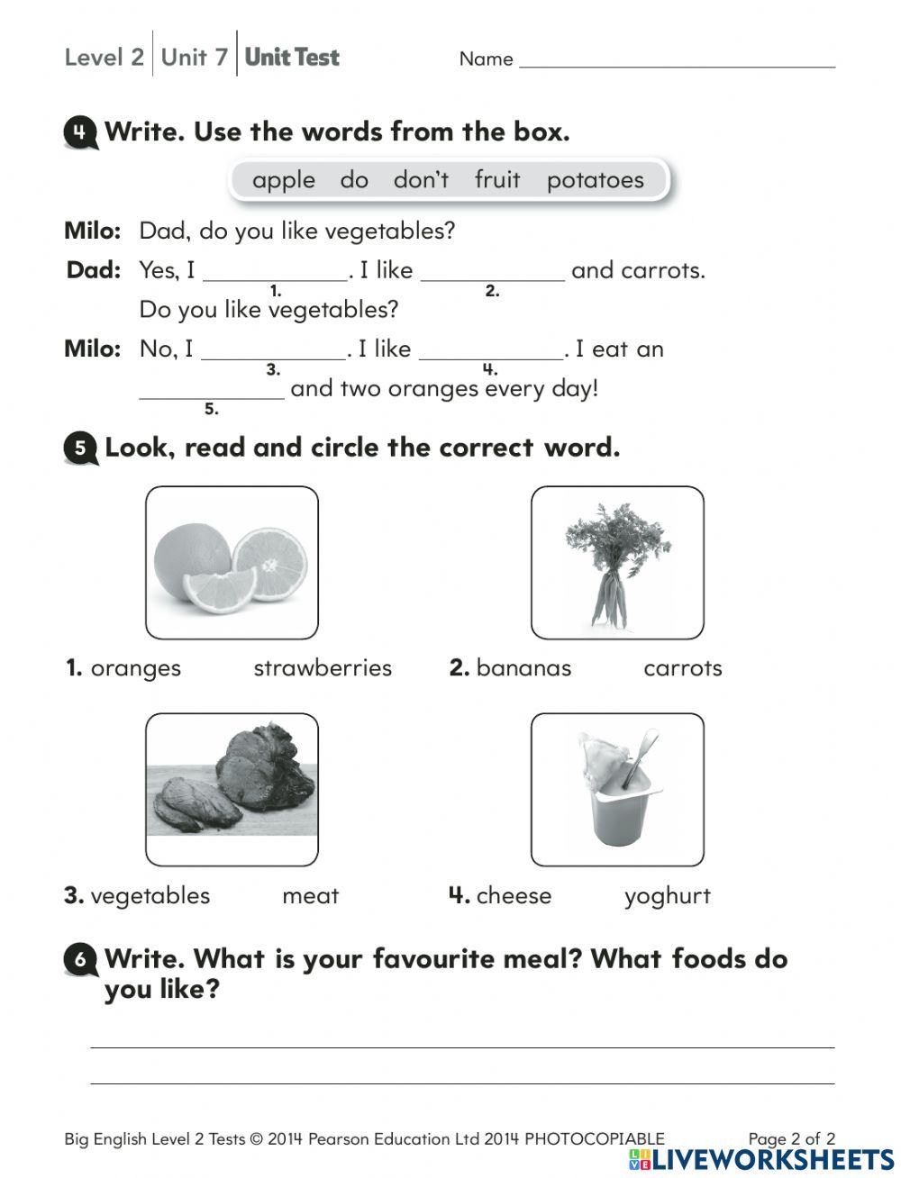 Big english 2 -… | Free Interactive Worksheets | 6750154