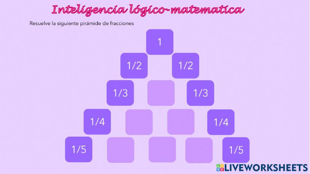 Inteligencia logico - matematica 1545447 | paumta | Live
