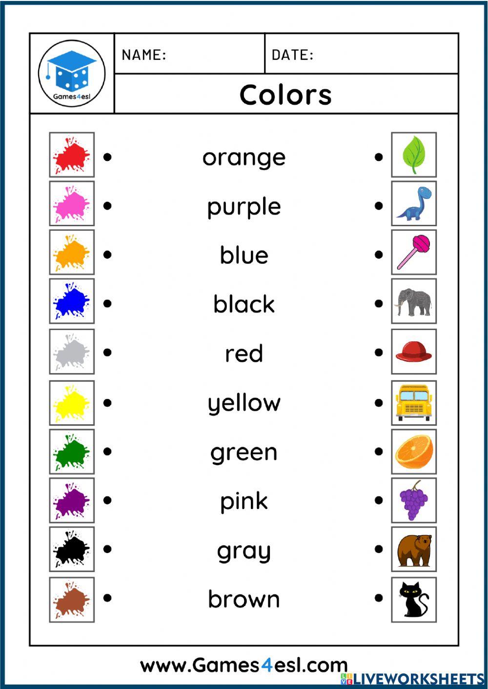 Colorful World 1 online exercise for | Live Worksheets