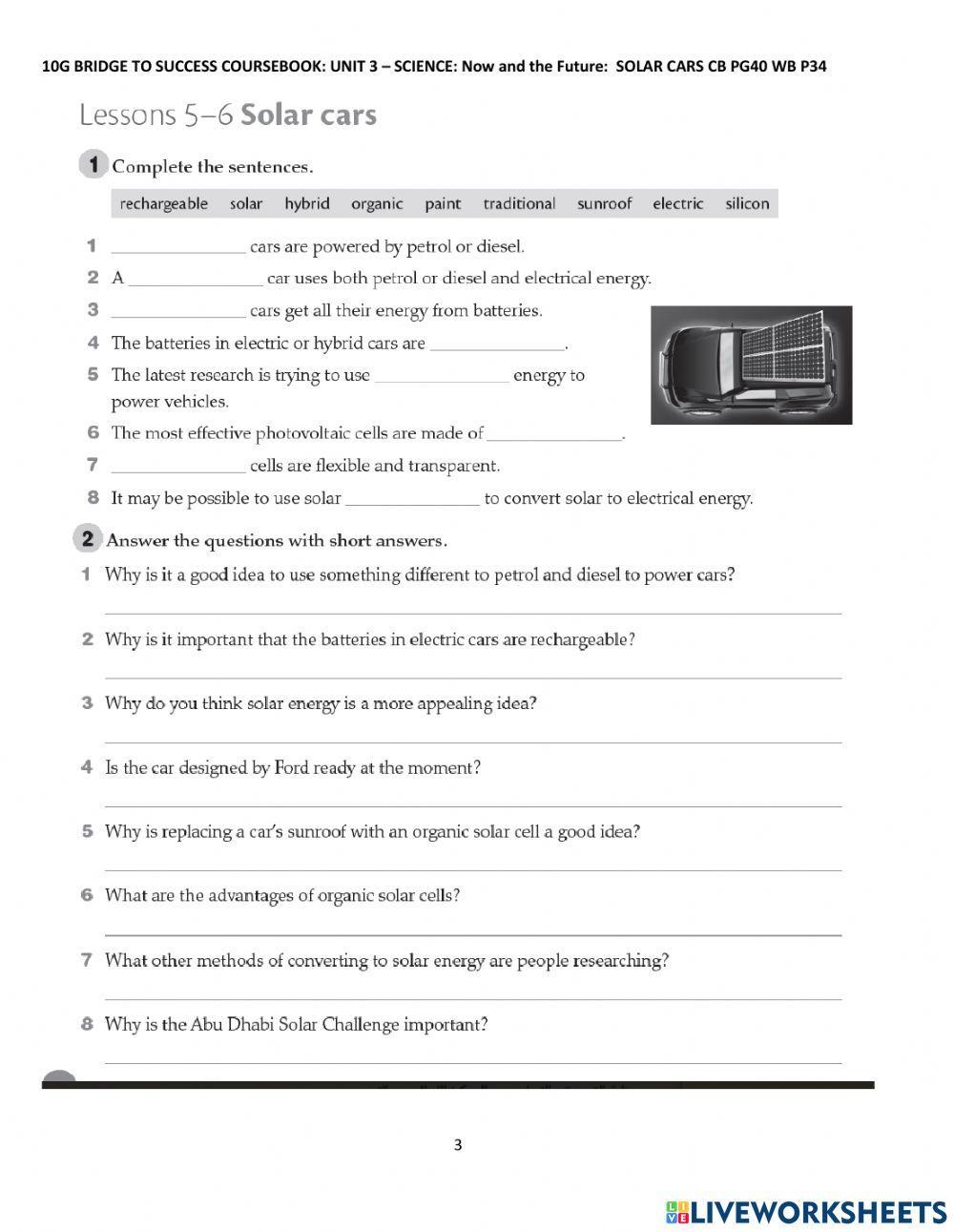 1545791 | Solar Cars | pinkymnky1 | LiveWorksheets