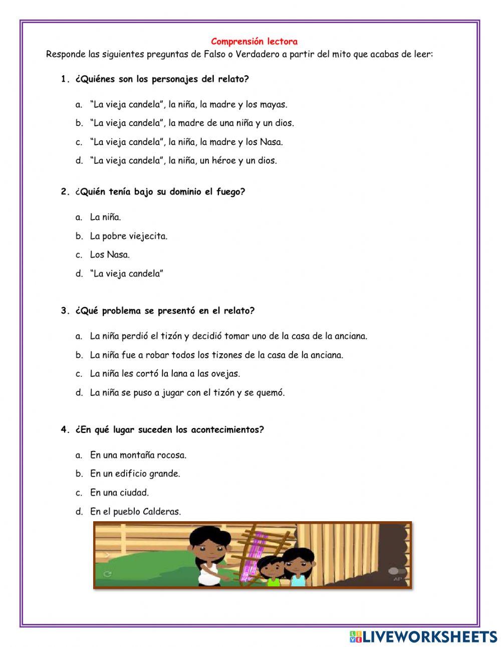 Mito | Free Interactive Worksheets | 1472713