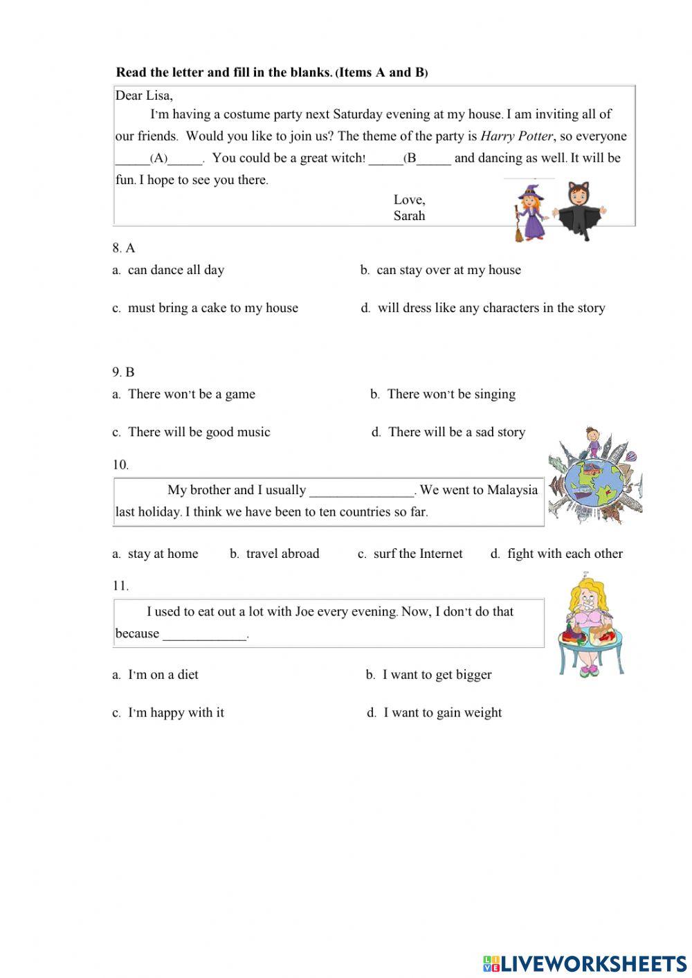 Final exam 2 worksheet | Live Worksheets