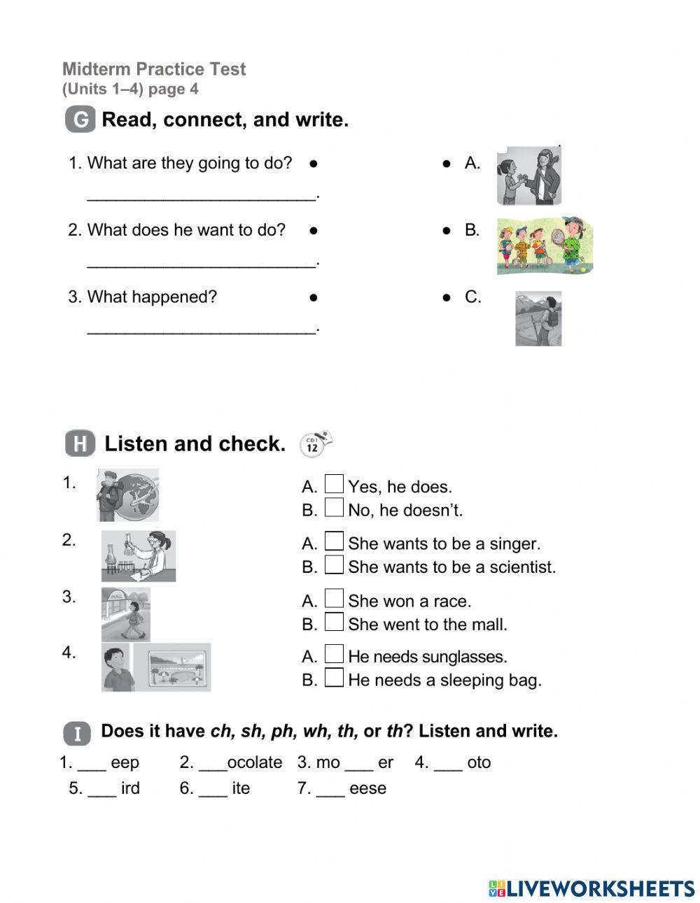 4th G practice final p4 2021 worksheet | Live Worksheets