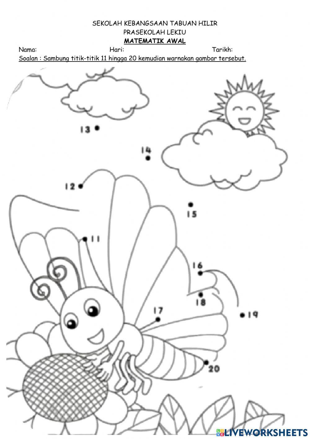 Matematik awal MATEMATIK AWAL activity | Live Worksheets
