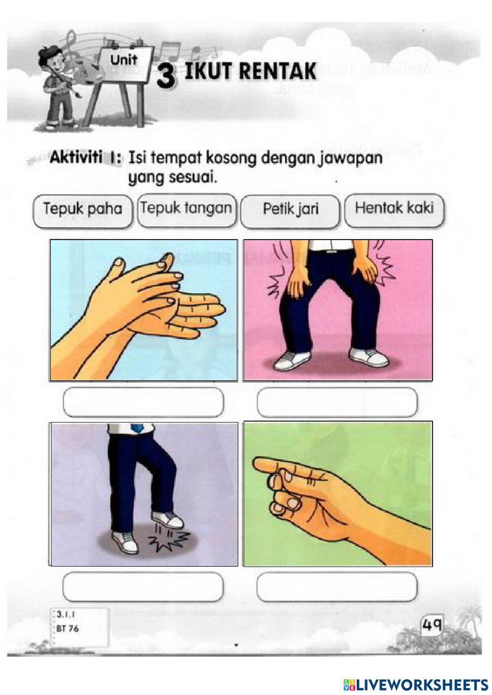 Perkusi Badan PPKI interactive worksheet | Live Worksheets