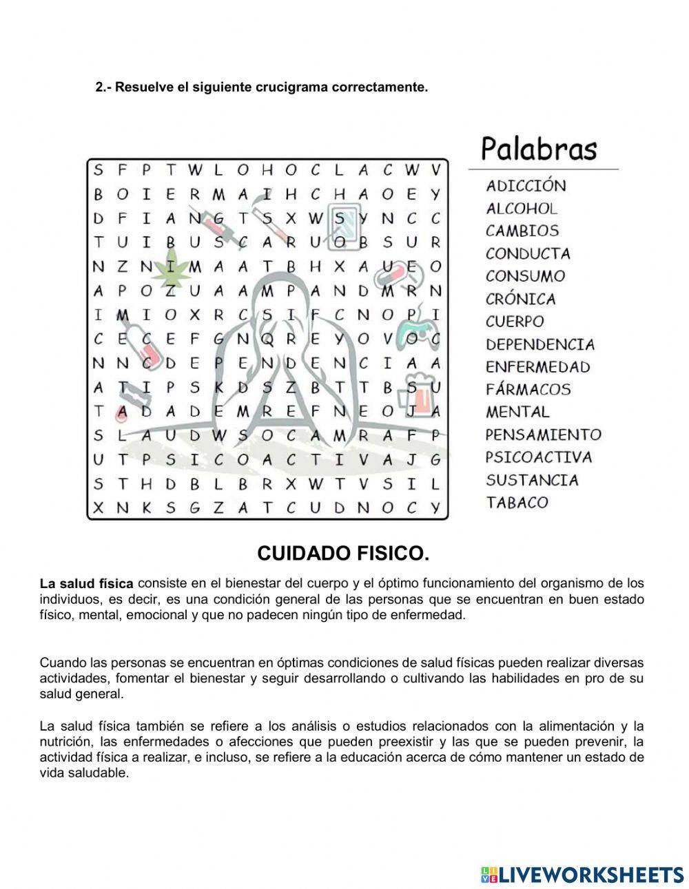 Adicciones y cu… | Free Interactive Worksheets | 1474640