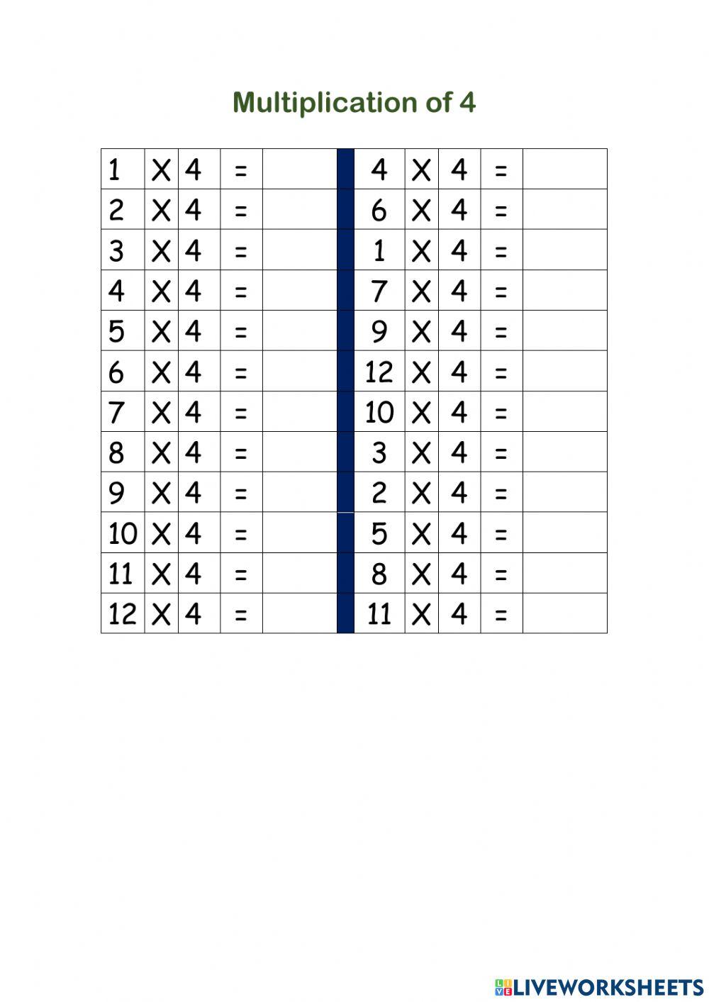 1474943 | Multiplication of 4 | Siti Aisyah