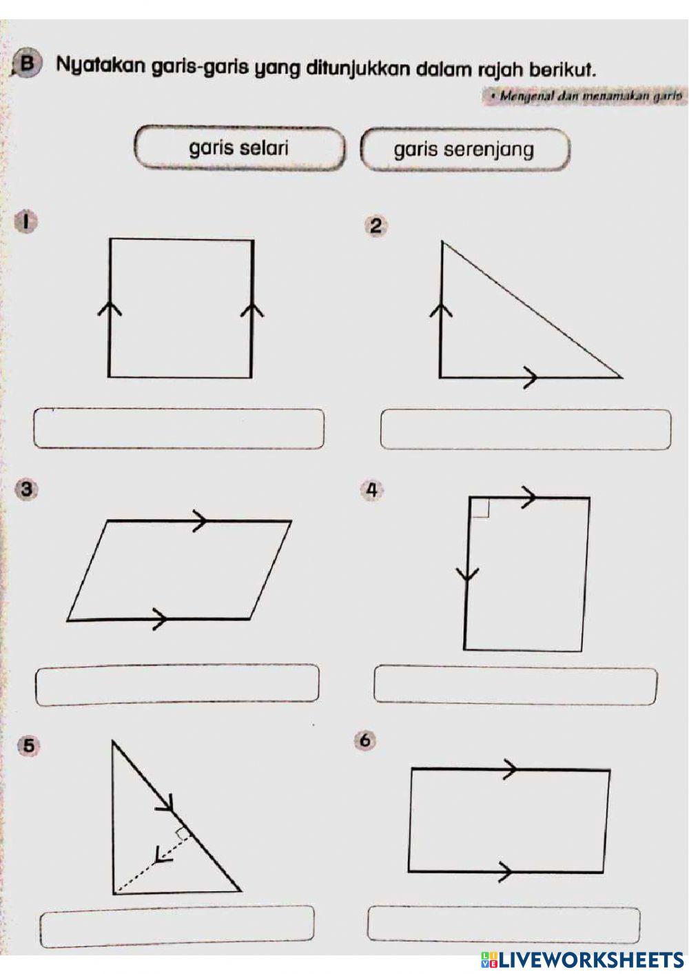 Sudut online pdf worksheet | Live Worksheets