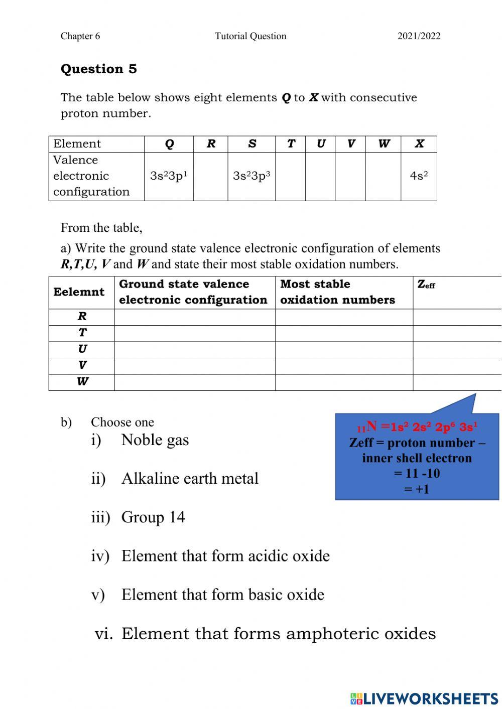 Question 5 Tutorial Chapter 6 1546282 | sapiyan kandong