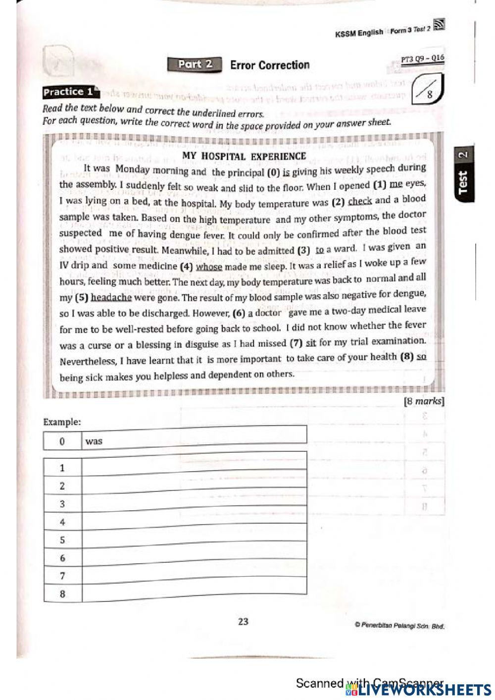 FORM 3 2021 ERR… | Free Interactive Worksheets | 4114746