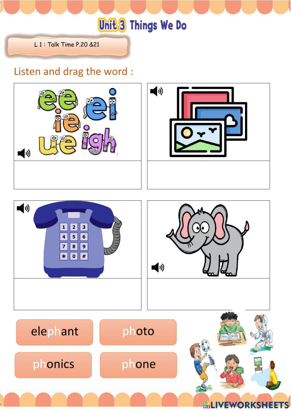 U3 Things We Do L1 2nd work online exercise for | Live Worksheets