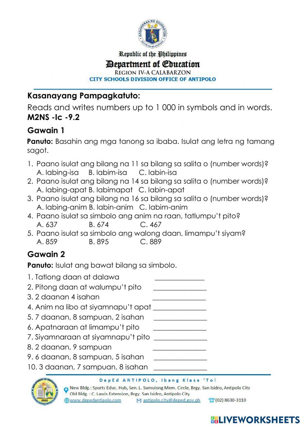 Q1,Math-Gr2-LAS-Week 2 1548085 | Liza P. Caliste