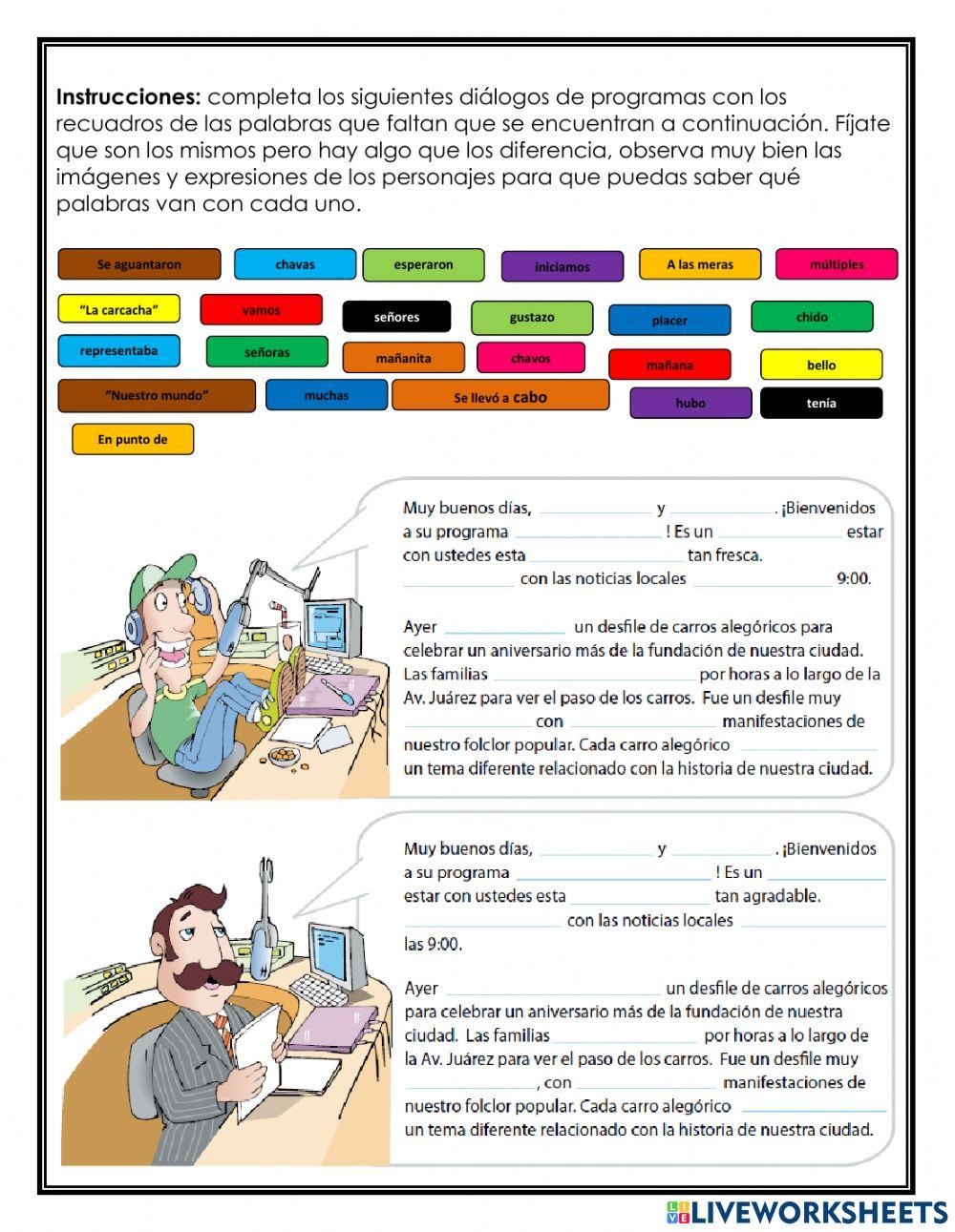 Bloque 1 interactive activity | Live Worksheets