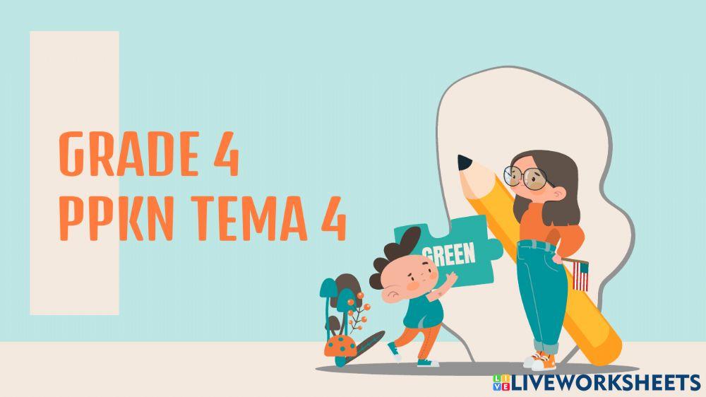 Grade 4 Tema 4 PPKn 4027852 | Indri | Live Worksheets