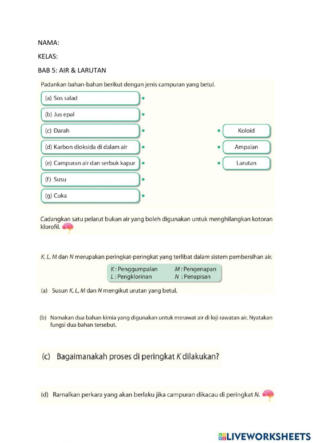 Air online activity for f2 | Live Worksheets