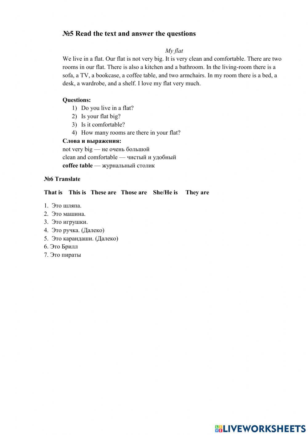 Progress Test English language exercise | Live Worksheets