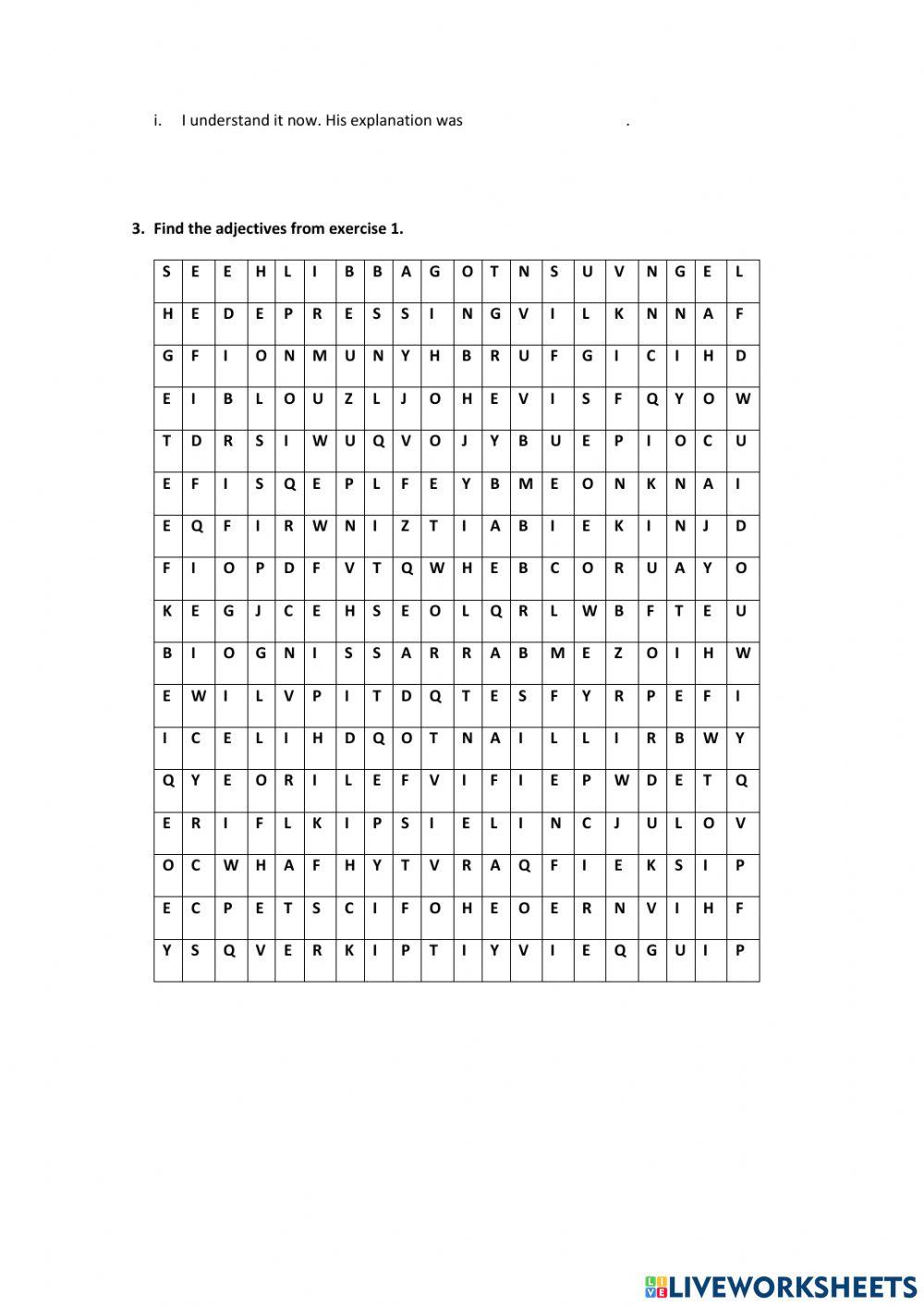 Having Fun- Adj… | Free Interactive Worksheets | 1549406