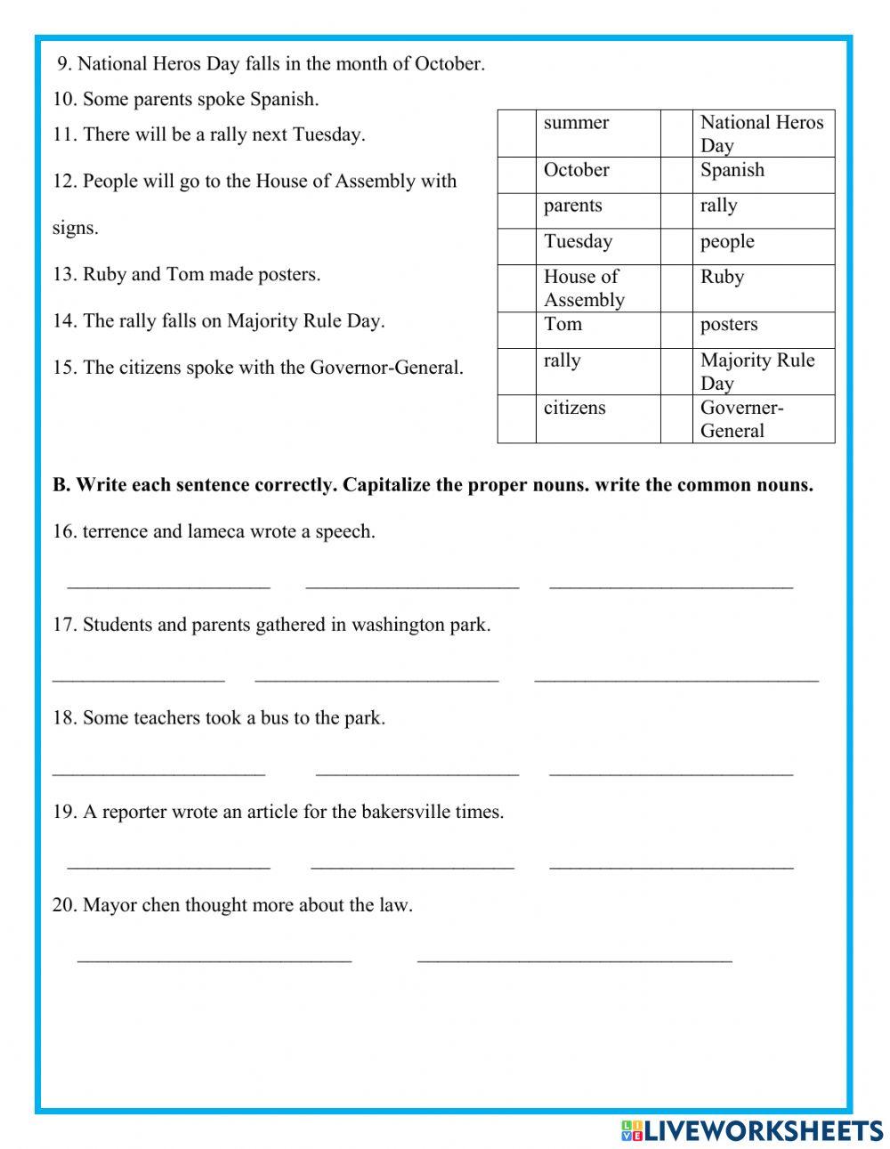 Common and Prop… | Free Interactive Worksheets | 1549840