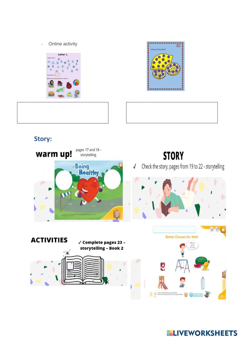 Weekly activities 24 worksheet | Live Worksheets