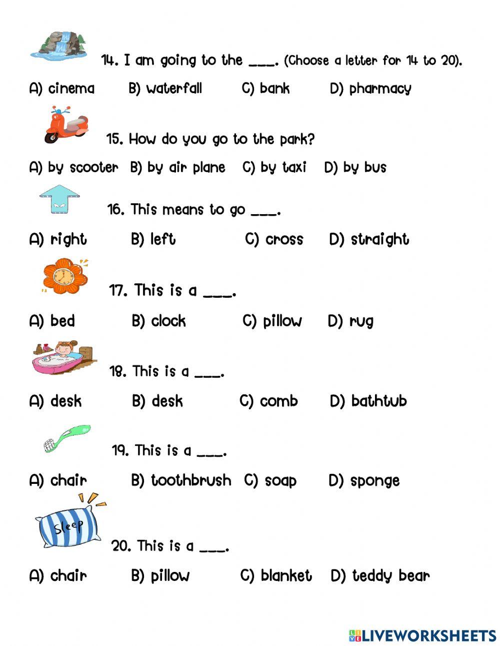 Final P4 worksheet | Live Worksheets
