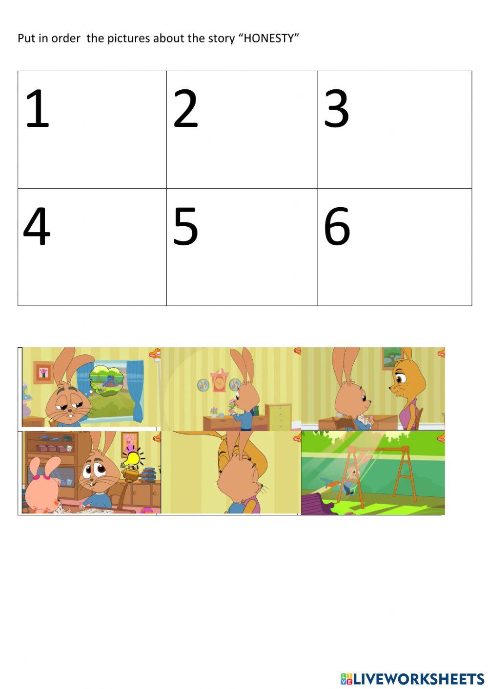 Honesty interactive exercise for Prekinder | Live Worksheets