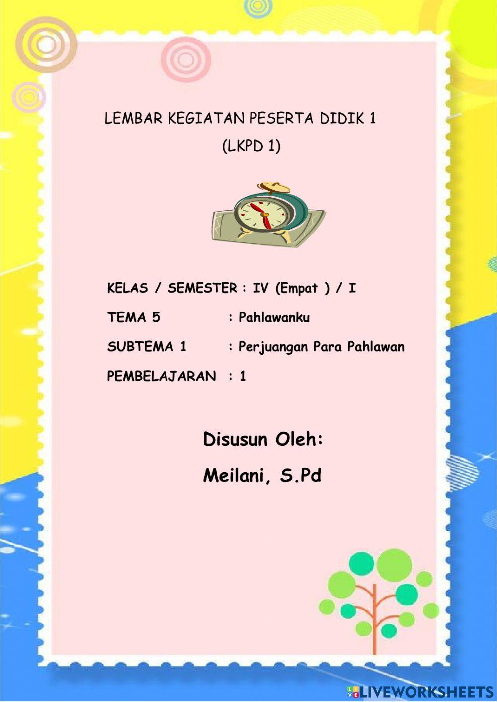 Lkpd 1 bi pp2 worksheet | Live Worksheets