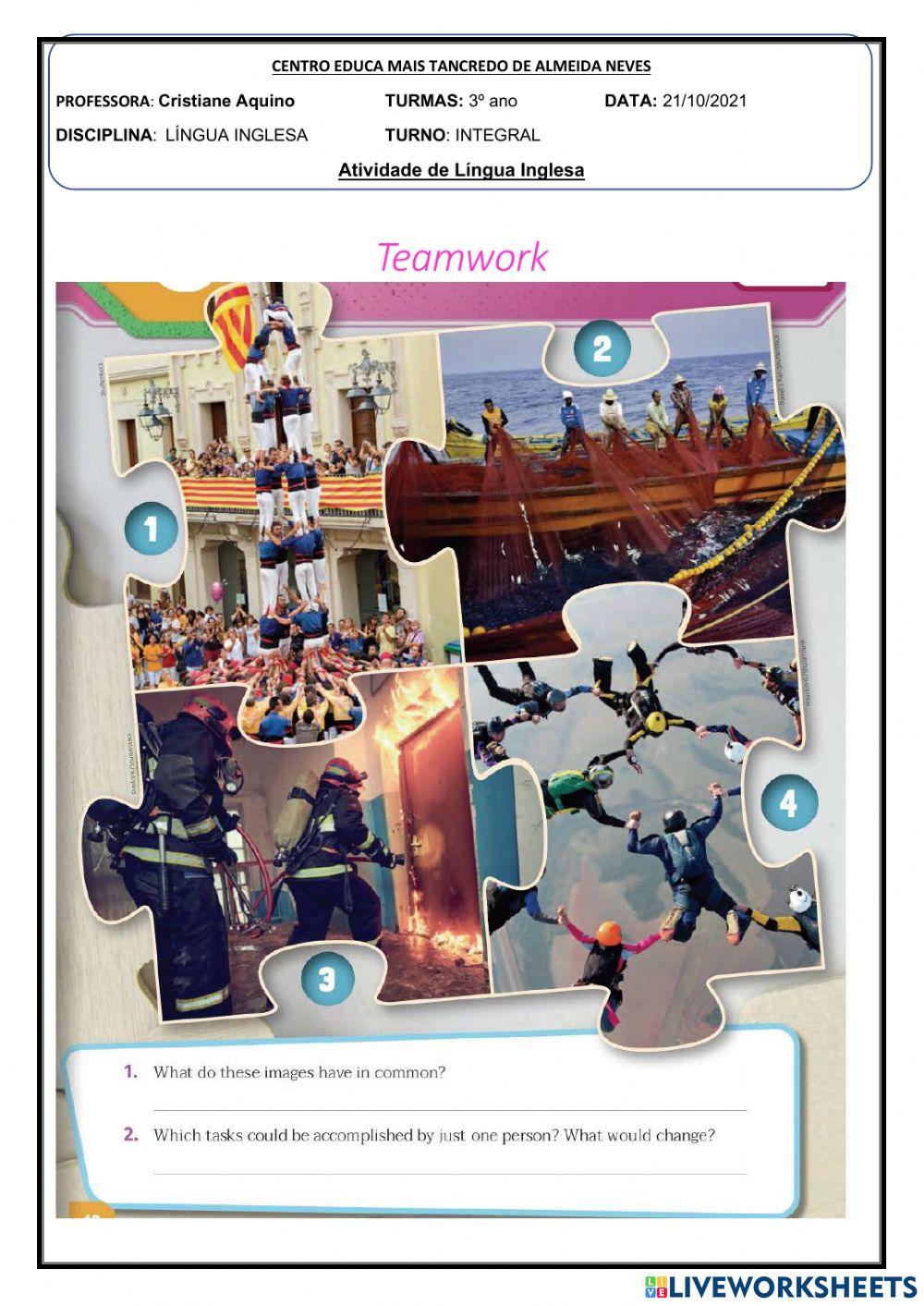 1551827 | Teamwork | Cristiane Aquino | LiveWorksheets
