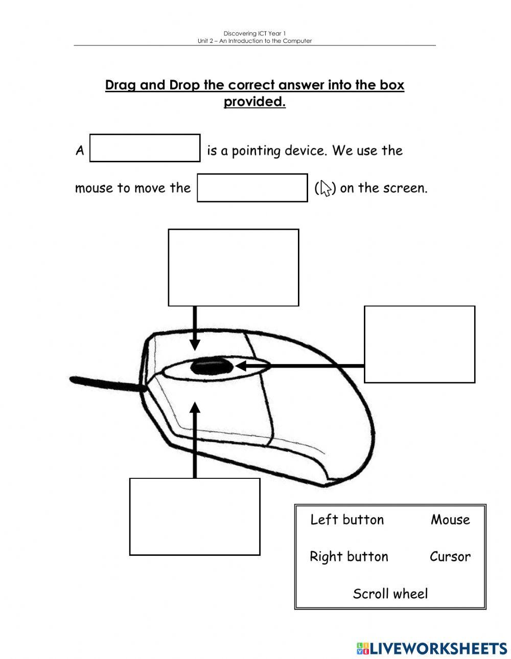 Computer Mouse Worksheet For Grade 1 at Amy Kent blog Computer Mouse Worksheet For Grade 1 at Amy Kent blog