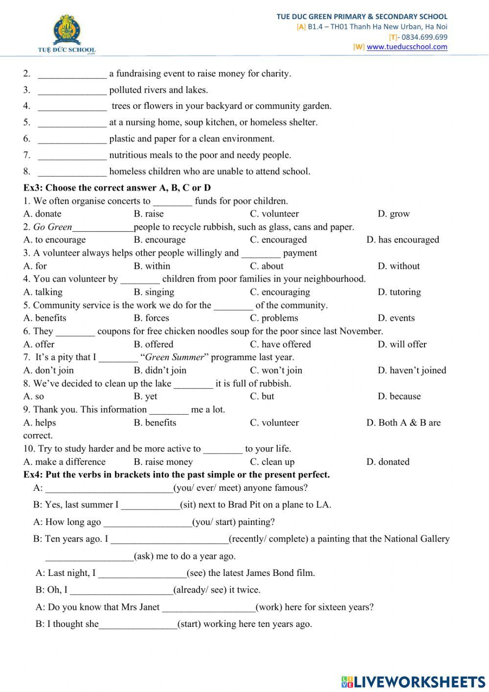 Weekend Worksheet 7 interactive worksheet | Live Worksheets