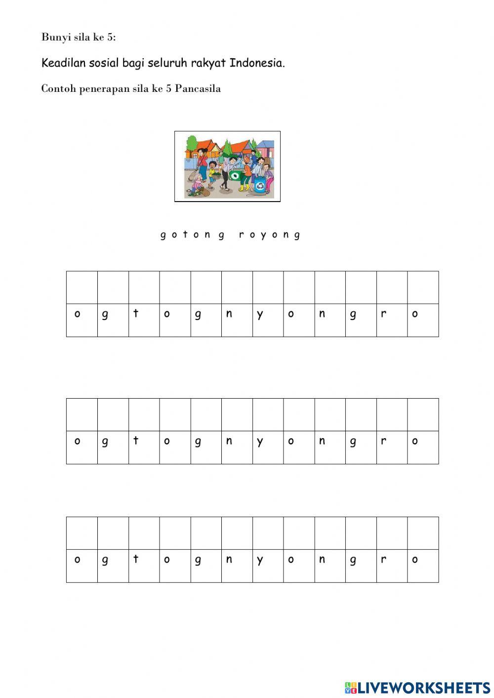 Tematik PLBJ & PPKn worksheet | Live Worksheets