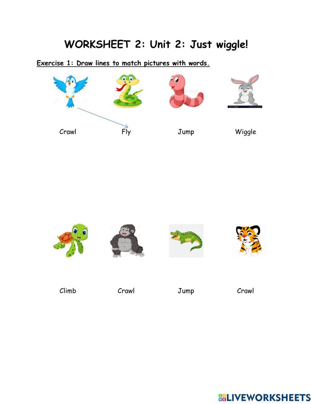 Just wiggle | Free Interactive Worksheets | 1552383