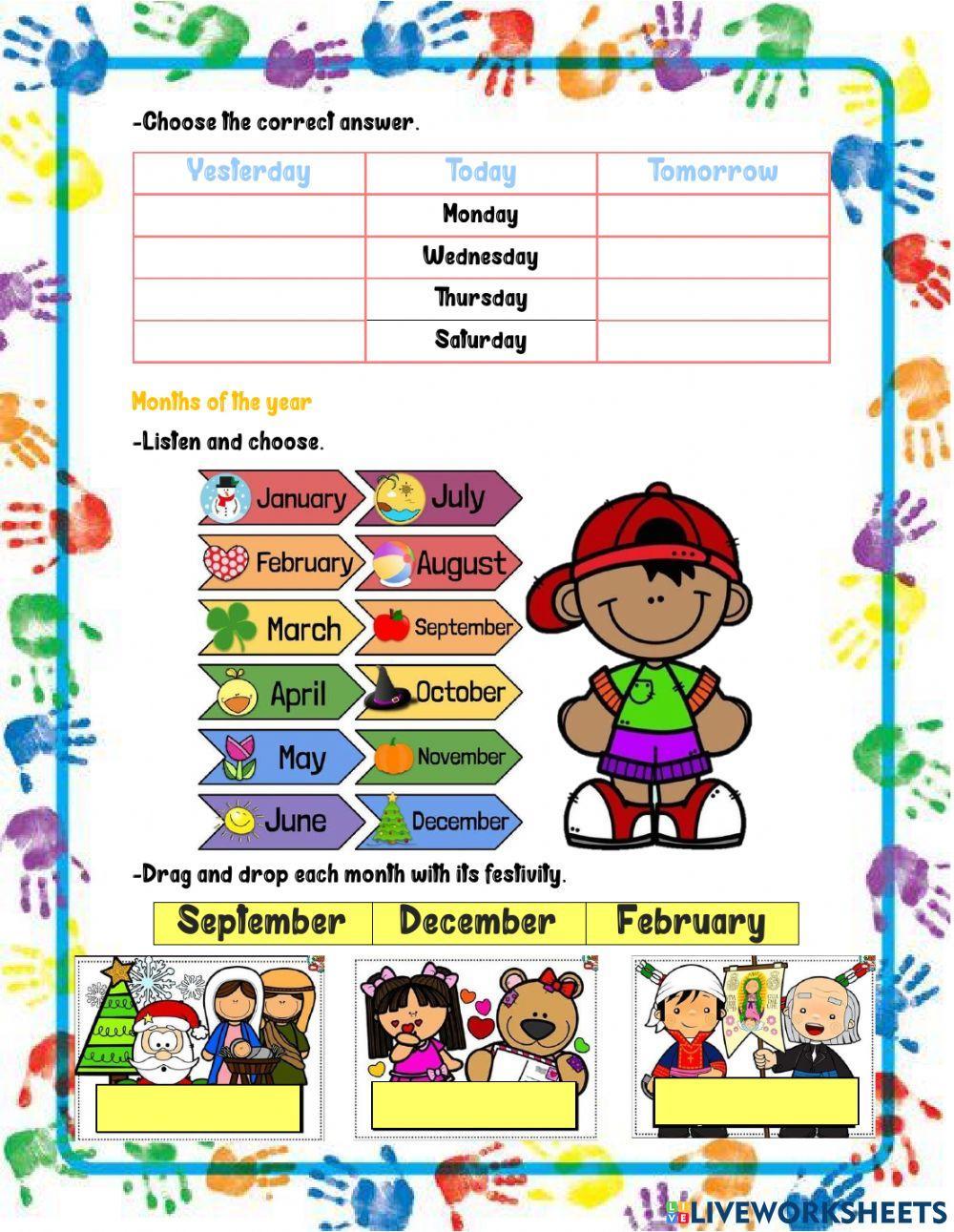 English Test 2nd Grade activity | Live Worksheets